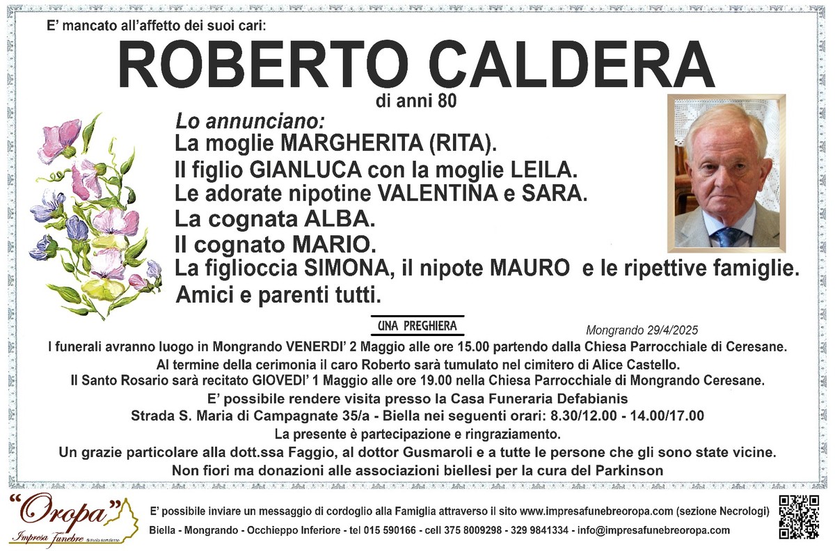 Roberto Caldera - Newsbiella.it