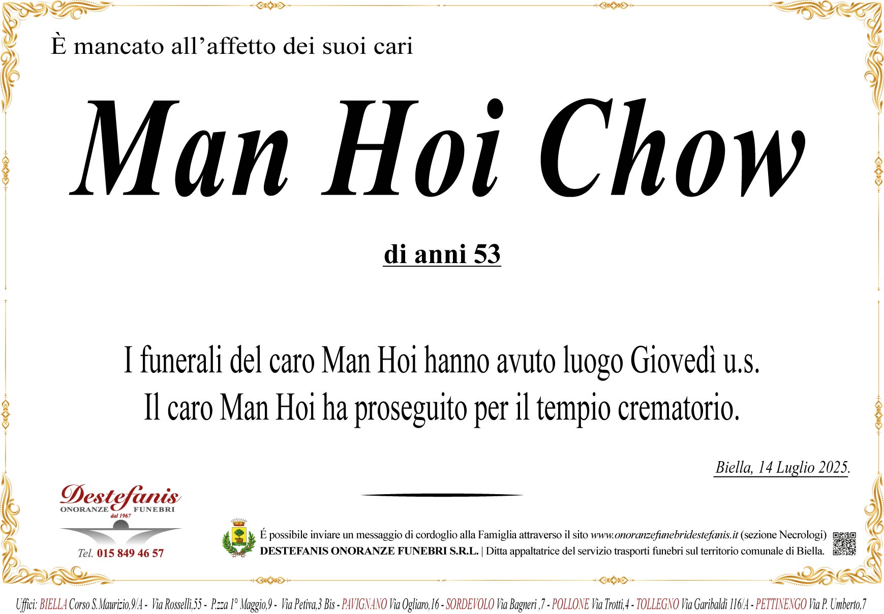 Man Hoi Chow - Newsbiella.it