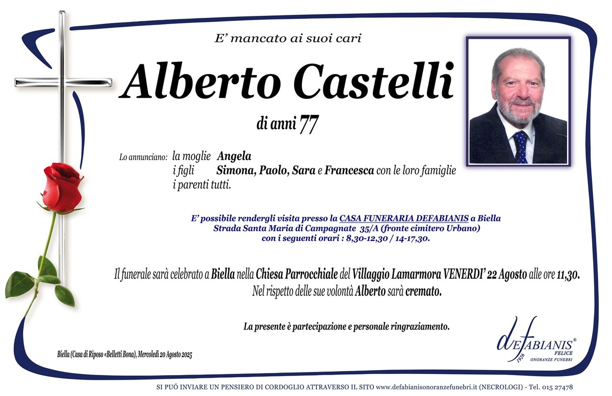 Alberto Castelli - Newsbiella.it