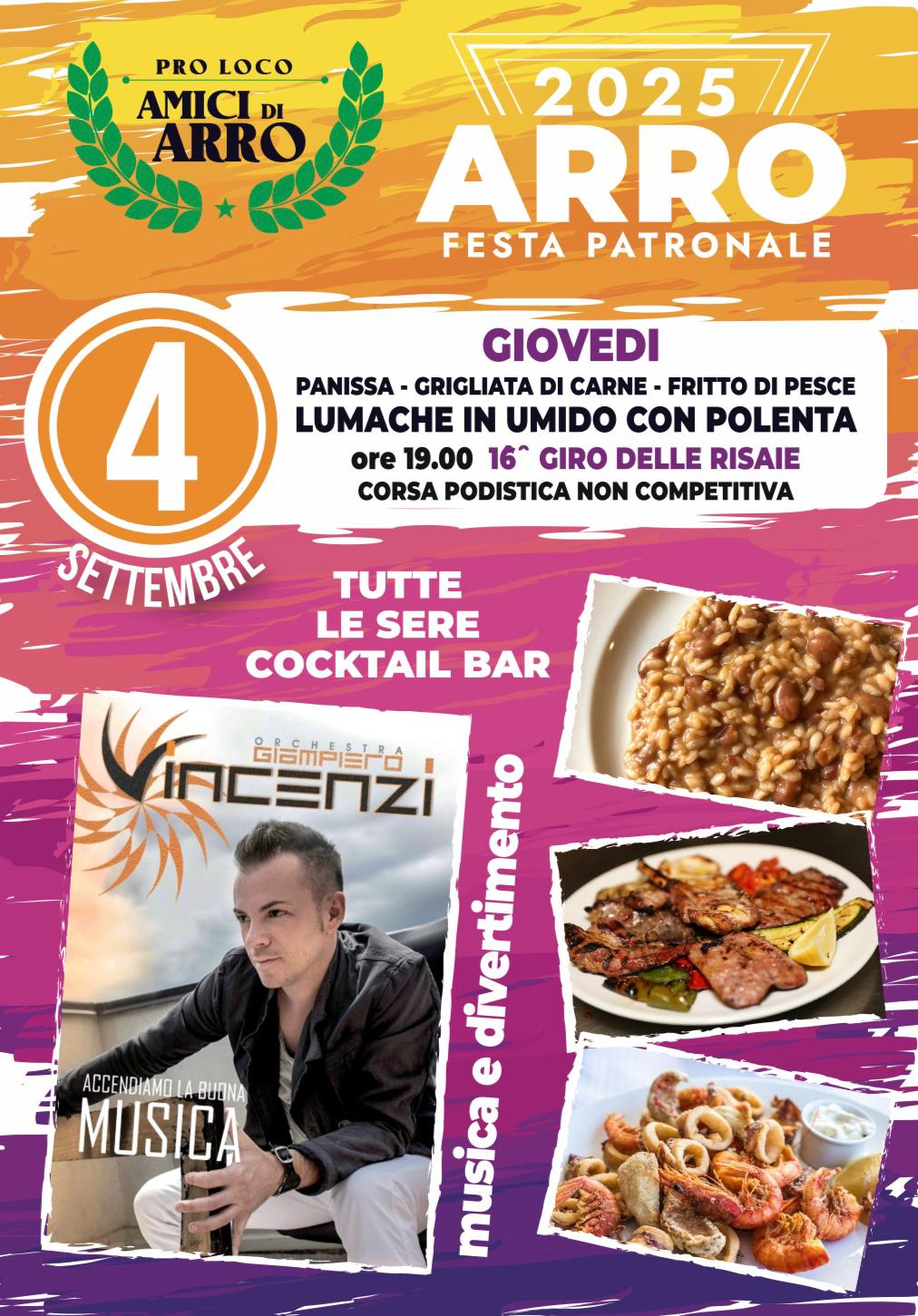 Festa Patronale di Arro 2025, al via dal 3 al 6 settembre FOTO ...