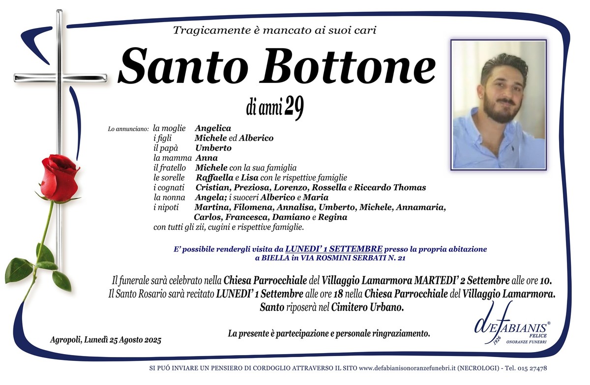 Santo Bottone - Newsbiella.it