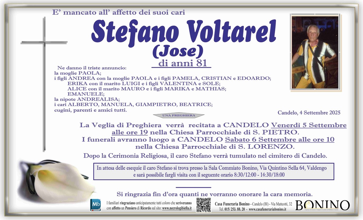 Stefano Voltarel, Jose - Newsbiella.it
