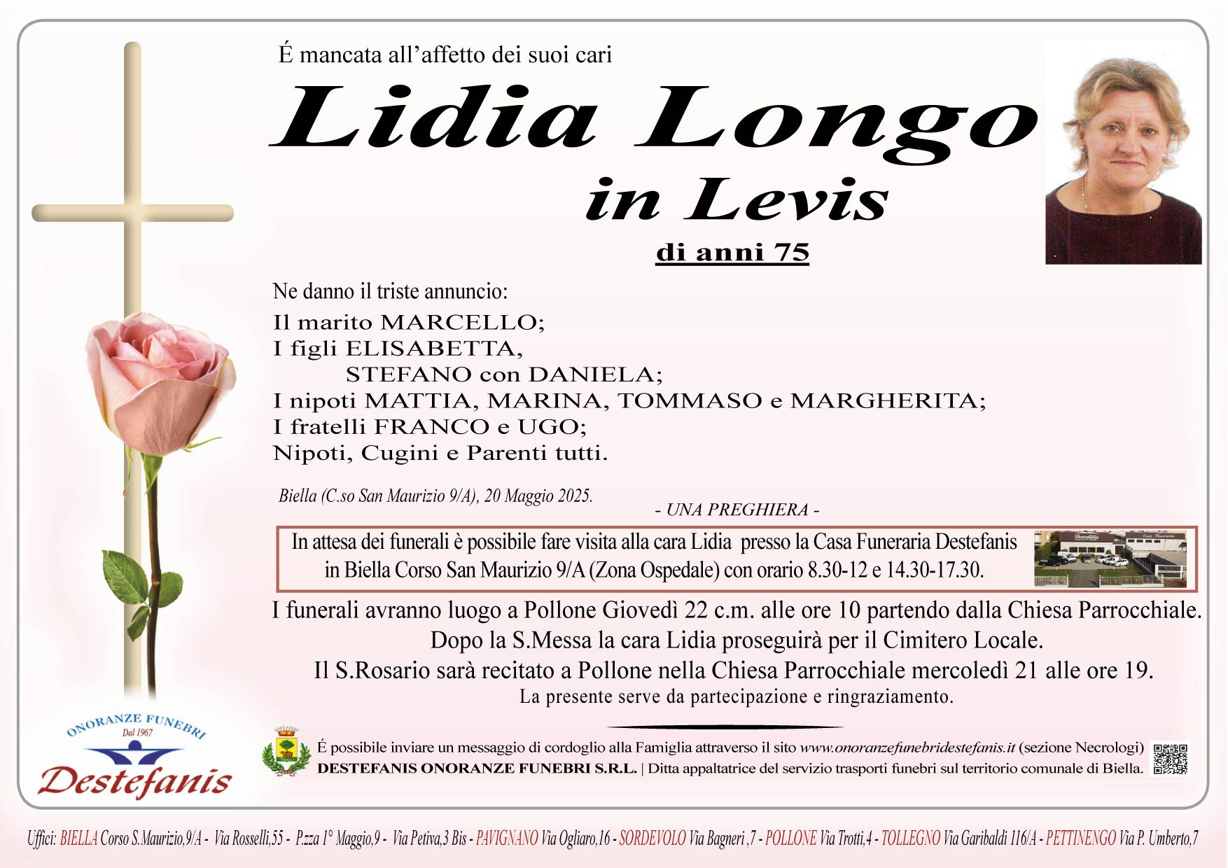Lidia Longo, in Levis - Newsbiella.it