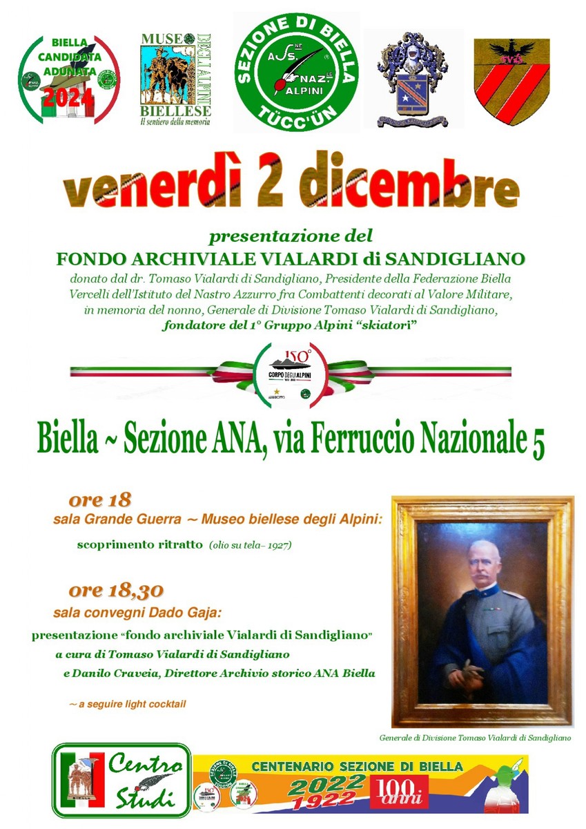 Alpini Biella, al Museo il "Fondo" del Generale Vialardi di Sandigliano ...