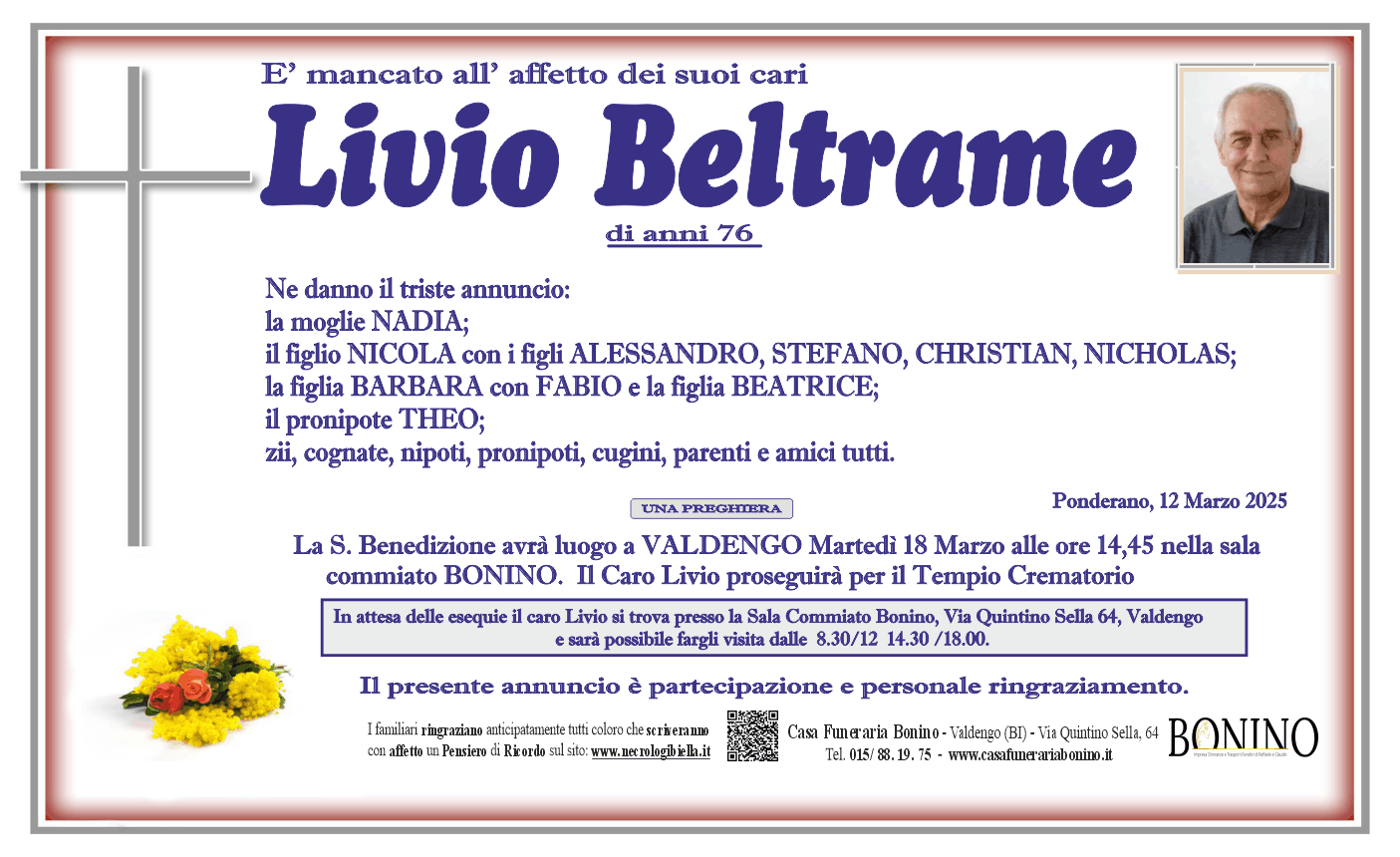 Livio Beltrame - Newsbiella.it