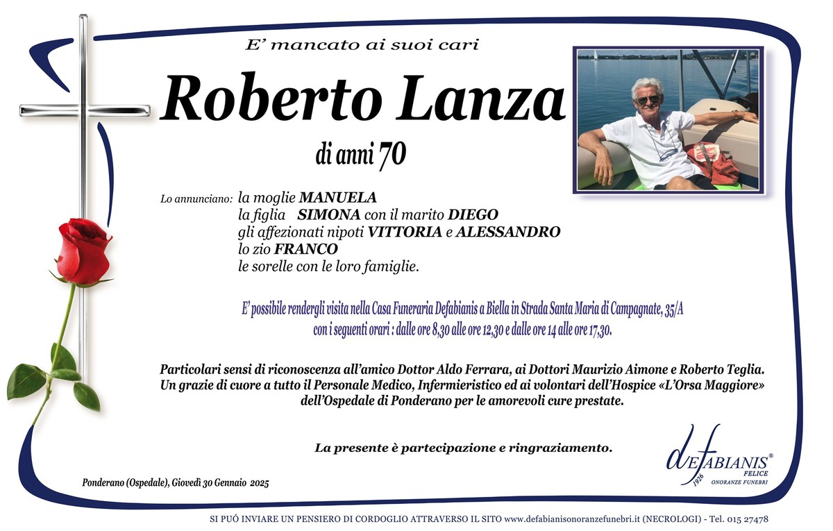 Roberto Lanza - Newsbiella.it