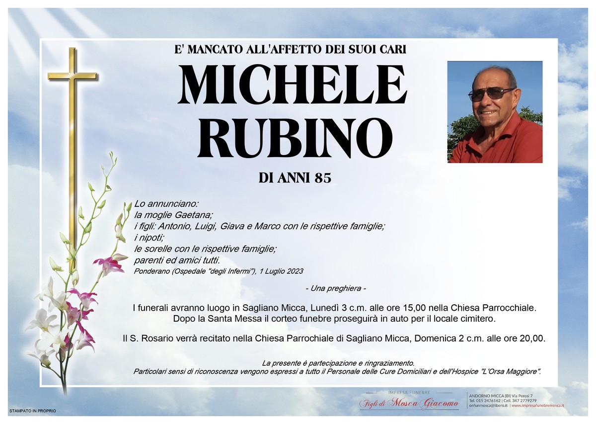 Michele Rubino - Newsbiella.it