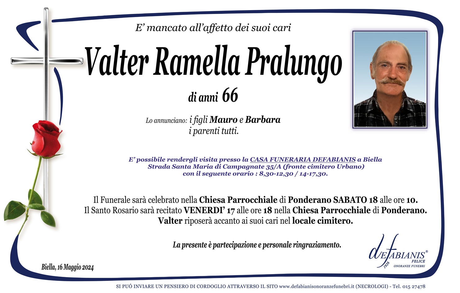Valter Ramella Pralungo - Newsbiella.it