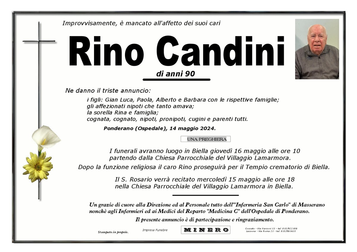 Rino Candini - Newsbiella.it