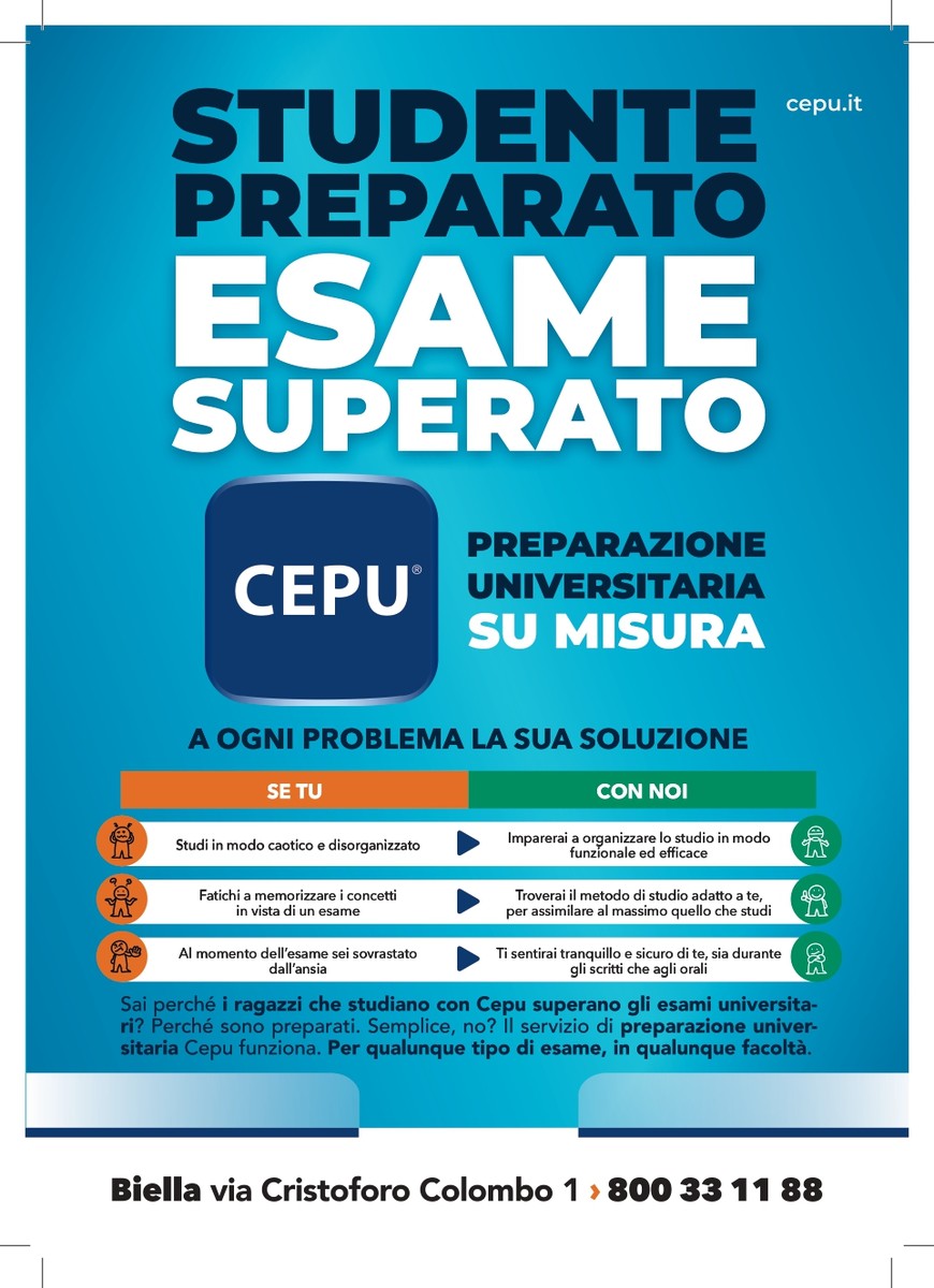 Prepara gli esami online con Cepu, così non resti indietro - Newsbiella.it