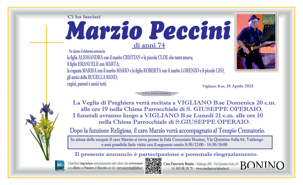 Marzio Peccini - Newsbiella.it