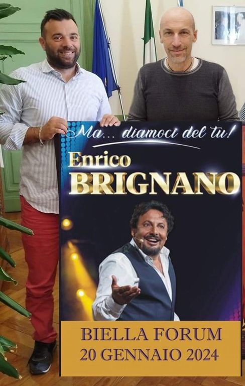 Enrico Brignano verrà a Biella - Newsbiella.it