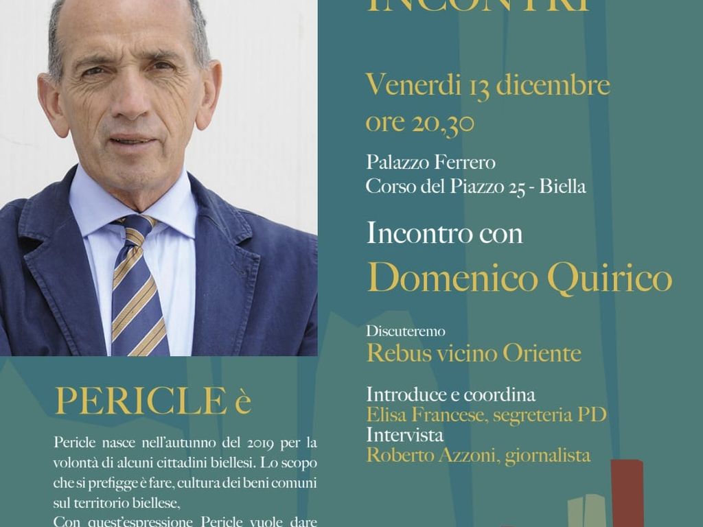 Domenico Quirico ospite de l'associazione Pericle a Palazzo Ferrero ...