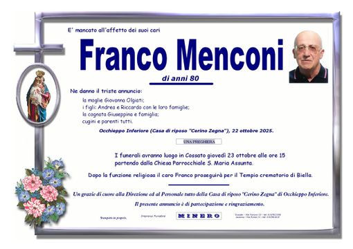 Franco Menconi - Newsbiella.it