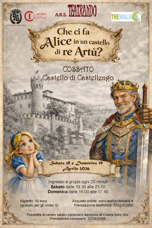 Cossato, al Castello di Castellengo torna Teatrando con “Alice nel ...