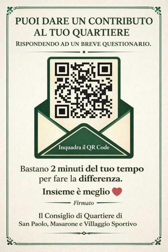 Dal consiglio di quartiere San Paolo, Masarone e Villaggio Sportivo un ...